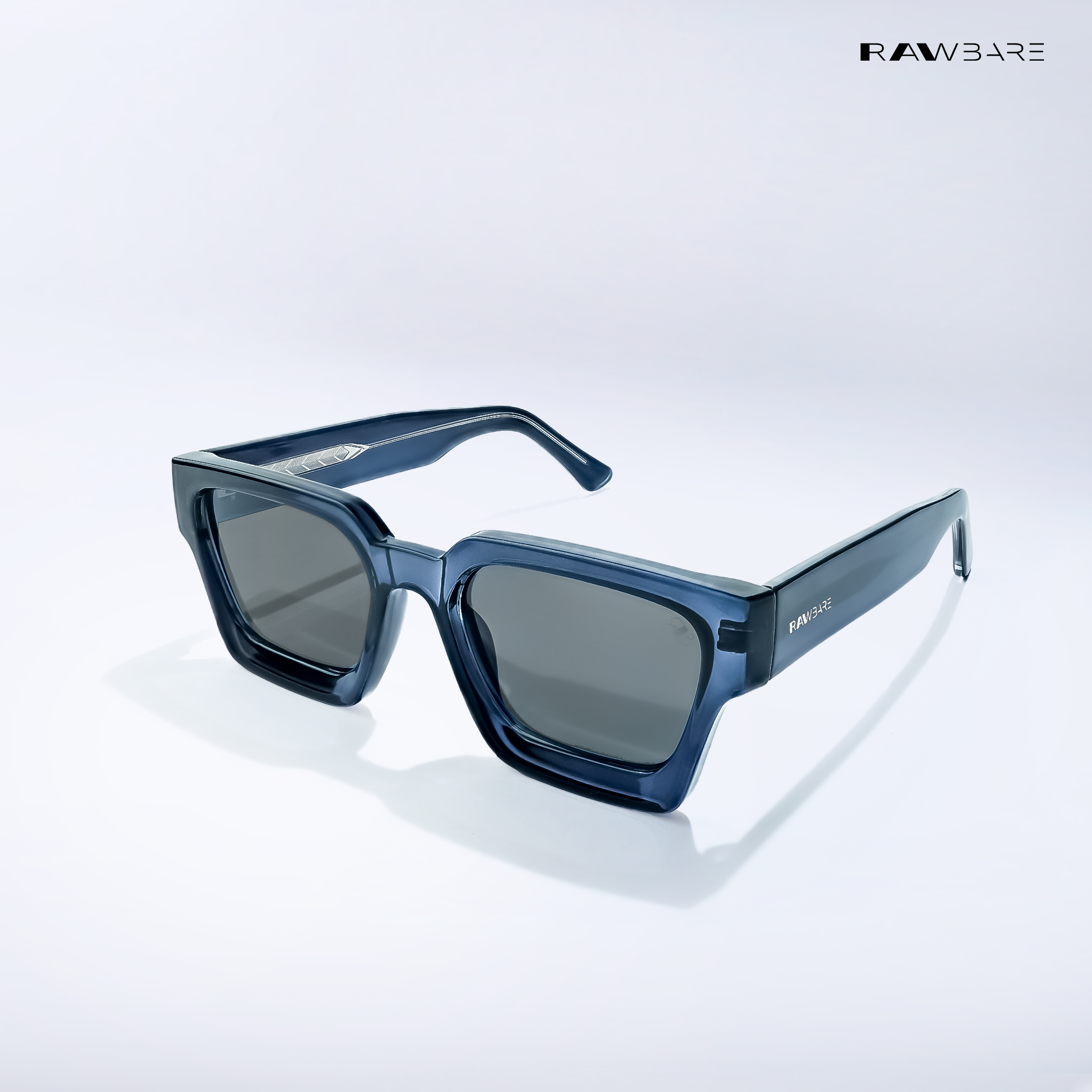 Boxy Bold - Black Tea Square Sunglasses - RB2523 - Rawbare — Rawbare