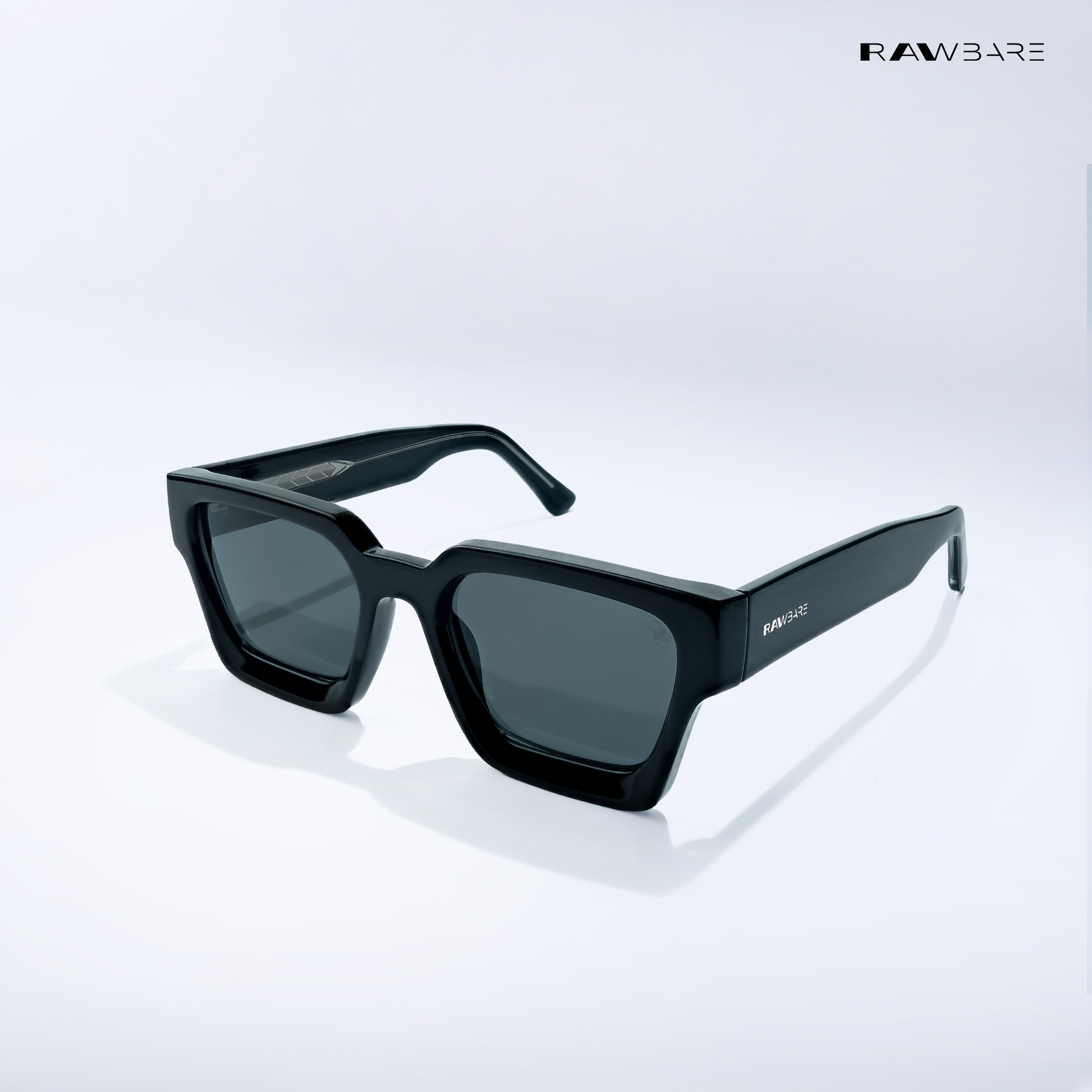 Boxy Bold - All Black Square Sunglasses - RB2527 - Rawbare — Rawbare